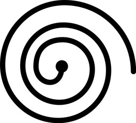 Spiral curve icon shape and round pattern Vector Image