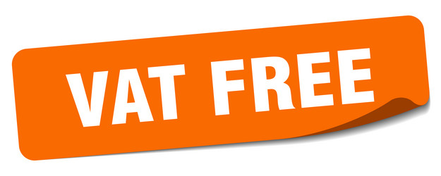 Vat free sticker label Royalty Free Vector Image