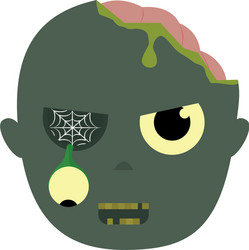 Cartoon halloween mask Royalty Free Vector Image