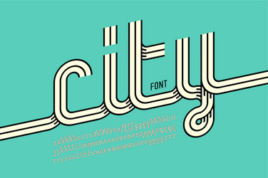 Single Line Font Vector Images (over 1,100)