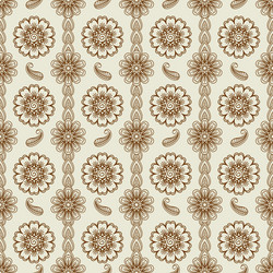 Indian seamless pattern design elements - mehndi Vector Image