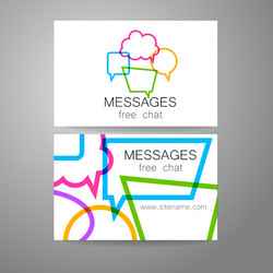 Messages logo Royalty Free Vector Image - VectorStock