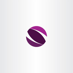 S logo letter purple icon logotype element Vector Image