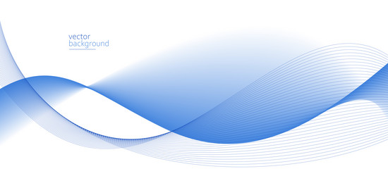 Smooth flow of wavy shape with gradient abstract Vector Image