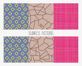 Three textures backgrounds colors Royalty Free Vector Image