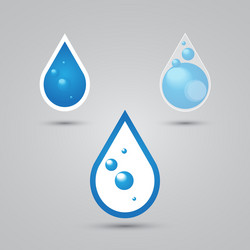 Cartoon drops Royalty Free Vector Image - VectorStock