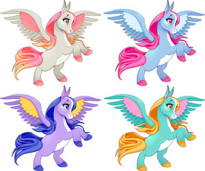 Baby Pegasus Silhouette