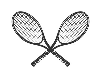 Lawn tennis racket isolated on white background Vector Image