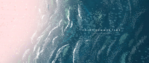 Realistic of sandy summer beach Royalty Free Vector Image