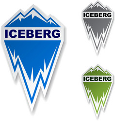 Pareto principle 80 20 concept with iceberg Vector Image