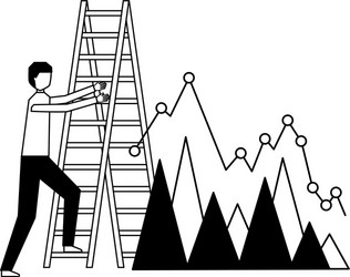 Executive Climbing Stairs Vector Images (over 150)