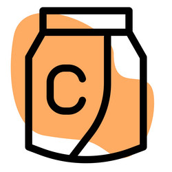 Casein powder a good mass gainer Royalty Free Vector Image