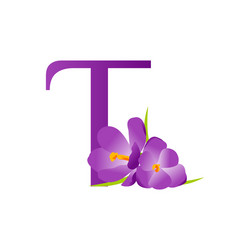 Flower Alphabet Letter T Abc Vector Images (over 230)