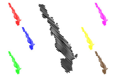 Kayin state map Royalty Free Vector Image - VectorStock