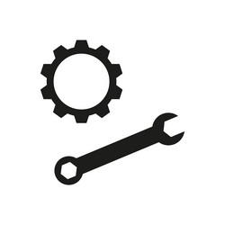 Gear 24 7 technical support design pixel perfect Vector Image