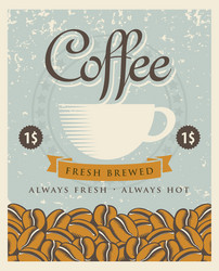 Coffee poster Royalty Free Vector Image - VectorStock