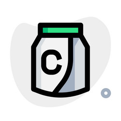 Casein powder a good mass gainer Royalty Free Vector Image