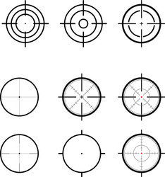 Sniper aim pointer weapon targeting pointers Vector Image