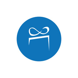 Gift logo symbol desain template Royalty Free Vector Image