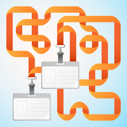 Identification cards Royalty Free Vector Image