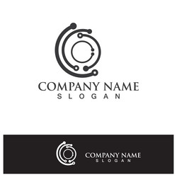 World and gear logo combination earth Royalty Free Vector