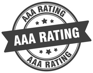 Aaa rating stamp label on transparent Royalty Free Vector