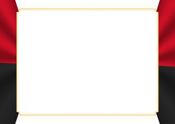 Frame and border with papua new guinea flag Vector Image