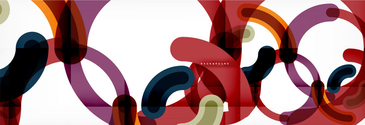 Linear design circle background Royalty Free Vector Image