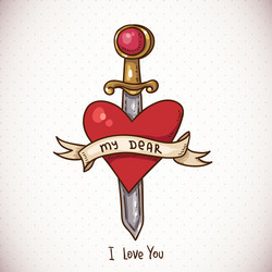 Heart Sword Symbol Vector Images (over 1,100)