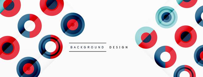 Eye-catching background of colorful circles of Vector Image