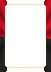 Frame and border with papua new guinea flag Vector Image