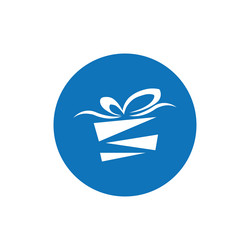 Gift logo symbol desain template Royalty Free Vector Image