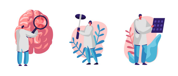 Neurology test of nervous system and disease Vector Image