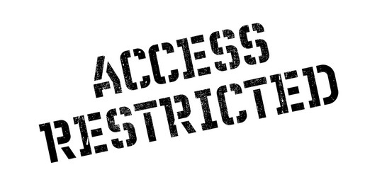 Access restricted rubber stamp Royalty Free Vector Image
