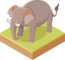 Elephant isometric Royalty Free Vector Image - VectorStock