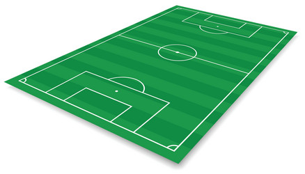Football field soccer set Royalty Free Vector Image