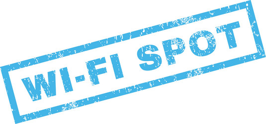 Wi-fi spot rubber stamp Royalty Free Vector Image