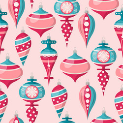 Christmas seamless pattern with balls Royalty Free Vector