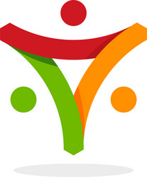 Community logo template designs caring logo Vector Image