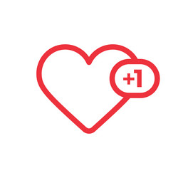 Heart counter set for animation valentine red Vector Image