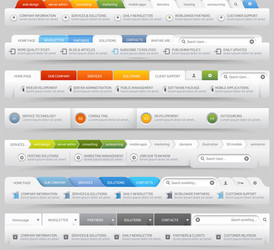 Pagination bar page navigation web buttons Vector Image