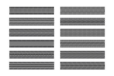 Wheel tire seamless pattern Royalty Free Vector Image