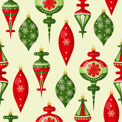 Christmas seamless pattern with balls Royalty Free Vector