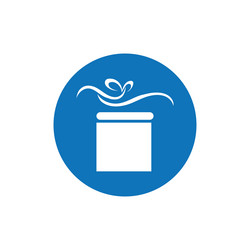 Gift logo symbol desain template Royalty Free Vector Image