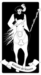 Knight dressed in the old style with mustache Vector Image