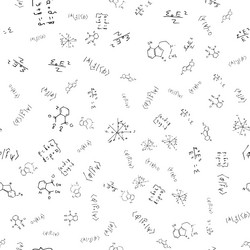 Chemical formulas the scientific educational Vector Image