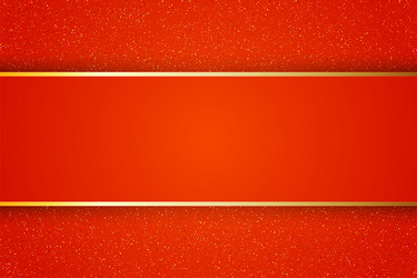 Gold frame on red glitter background for your Vector Image