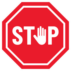 Stop Traffic Signal Hand Vector Images (over 1,000)