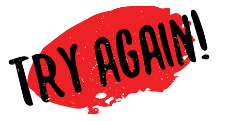 Try again rubber stamp Royalty Free Vector Image