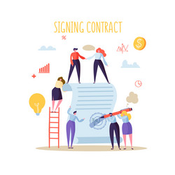 Business contract icon Royalty Free Vector Image